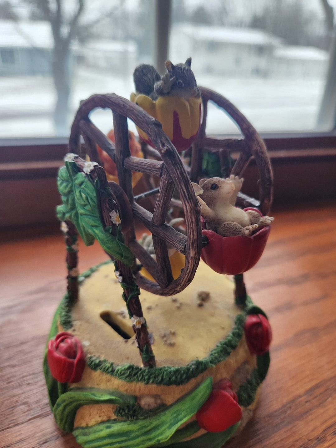 Tulip Ferris Wheel Music Box, by Fitz & Floyd Inc - Etsy