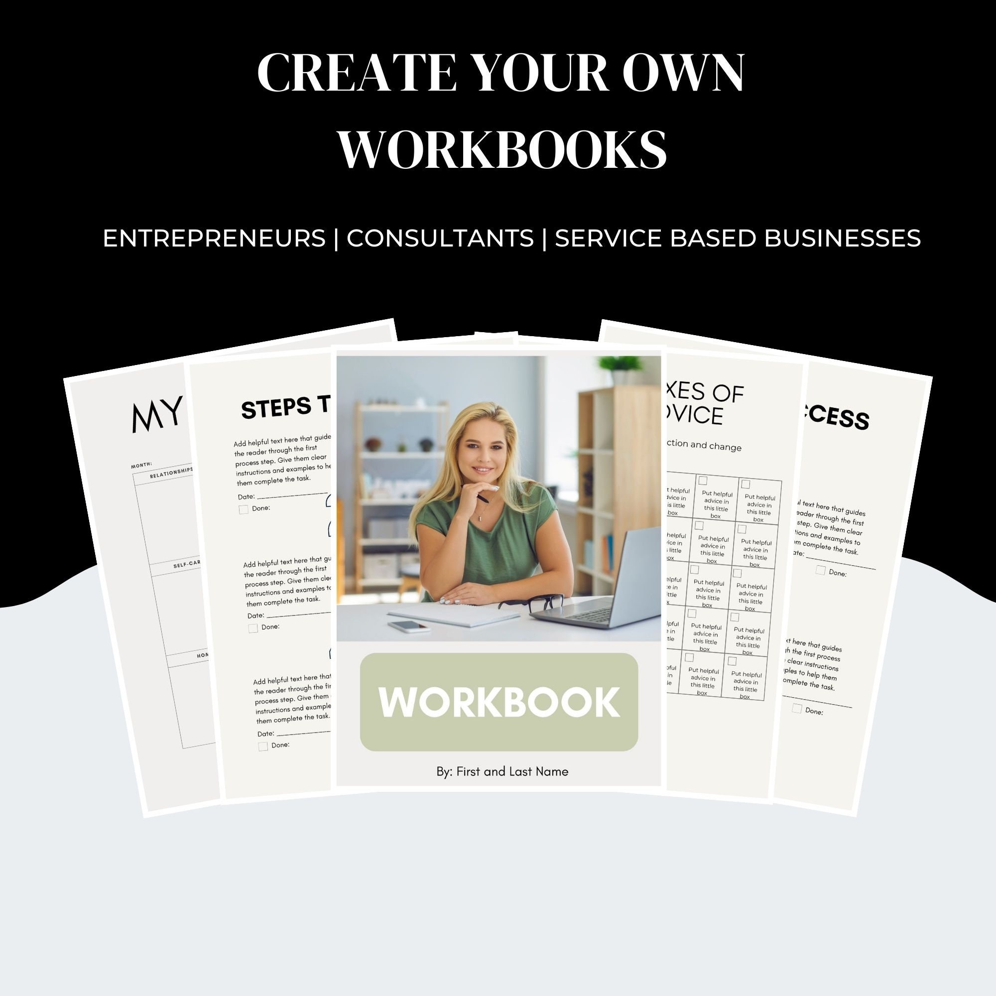Workbook Template Workbook Canva Editable Coaching Workbook Template ...