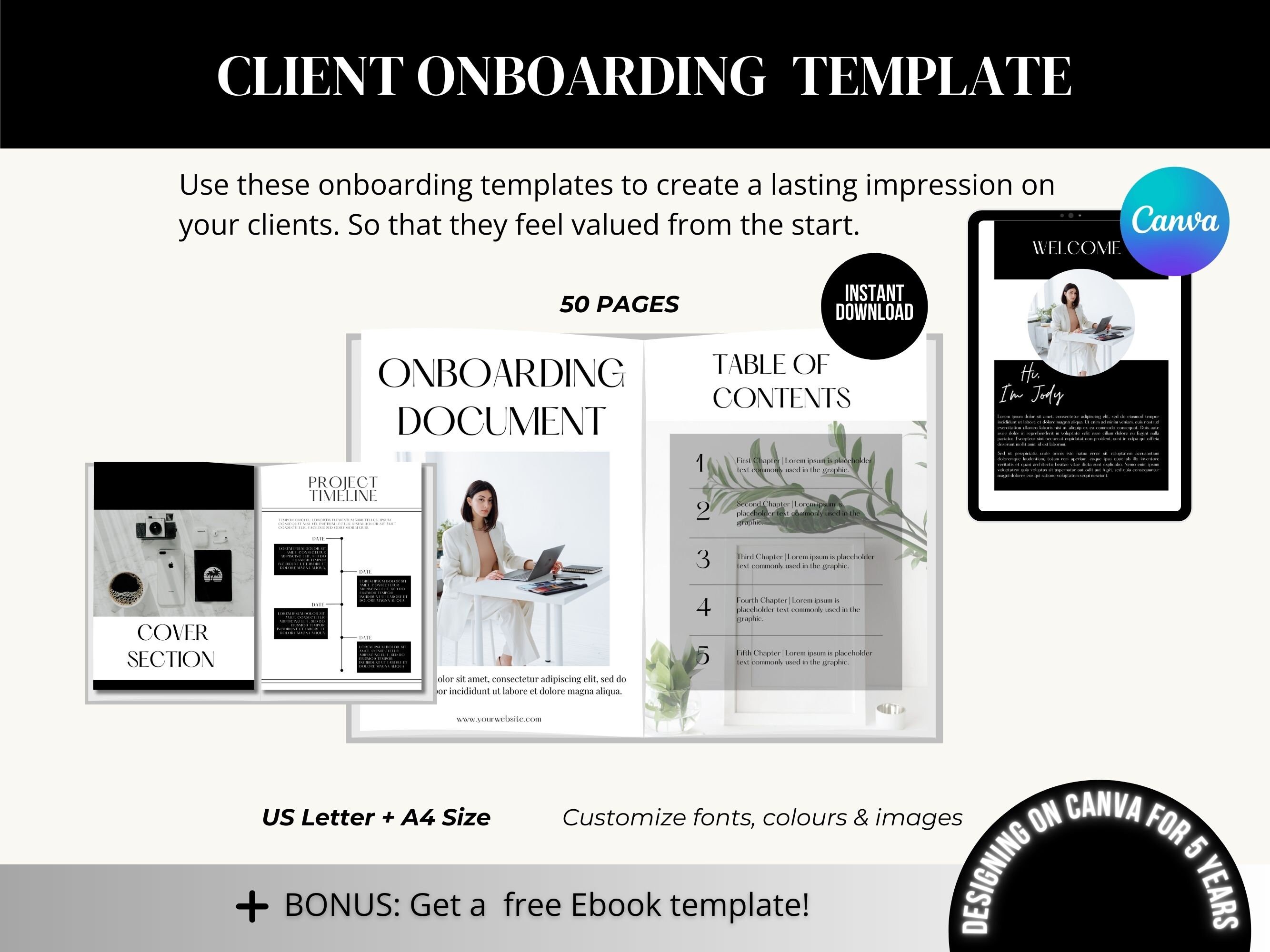 Client Welcome Packet Template Welcome Packet New Hire Packet Client Welcome Kit New Hire