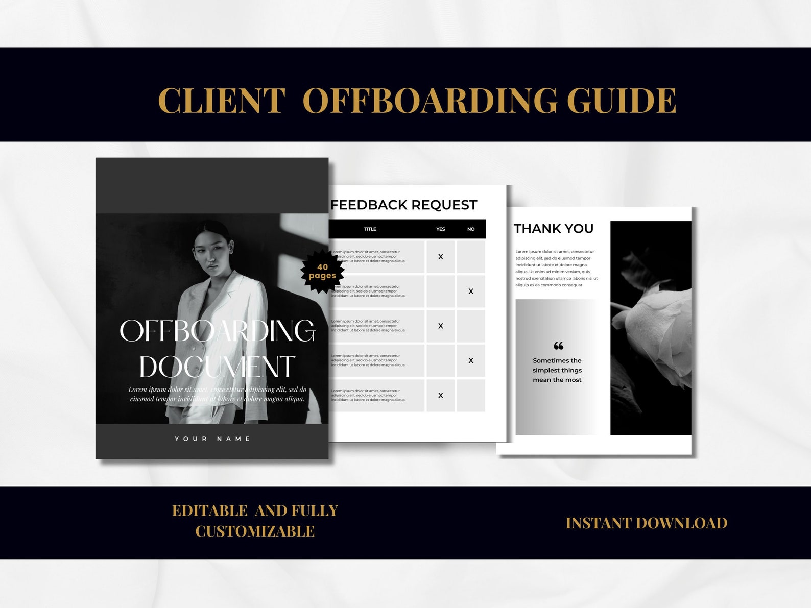 Goodbye Packet Template, Client Goodbye Packet, Offboarding Template ...