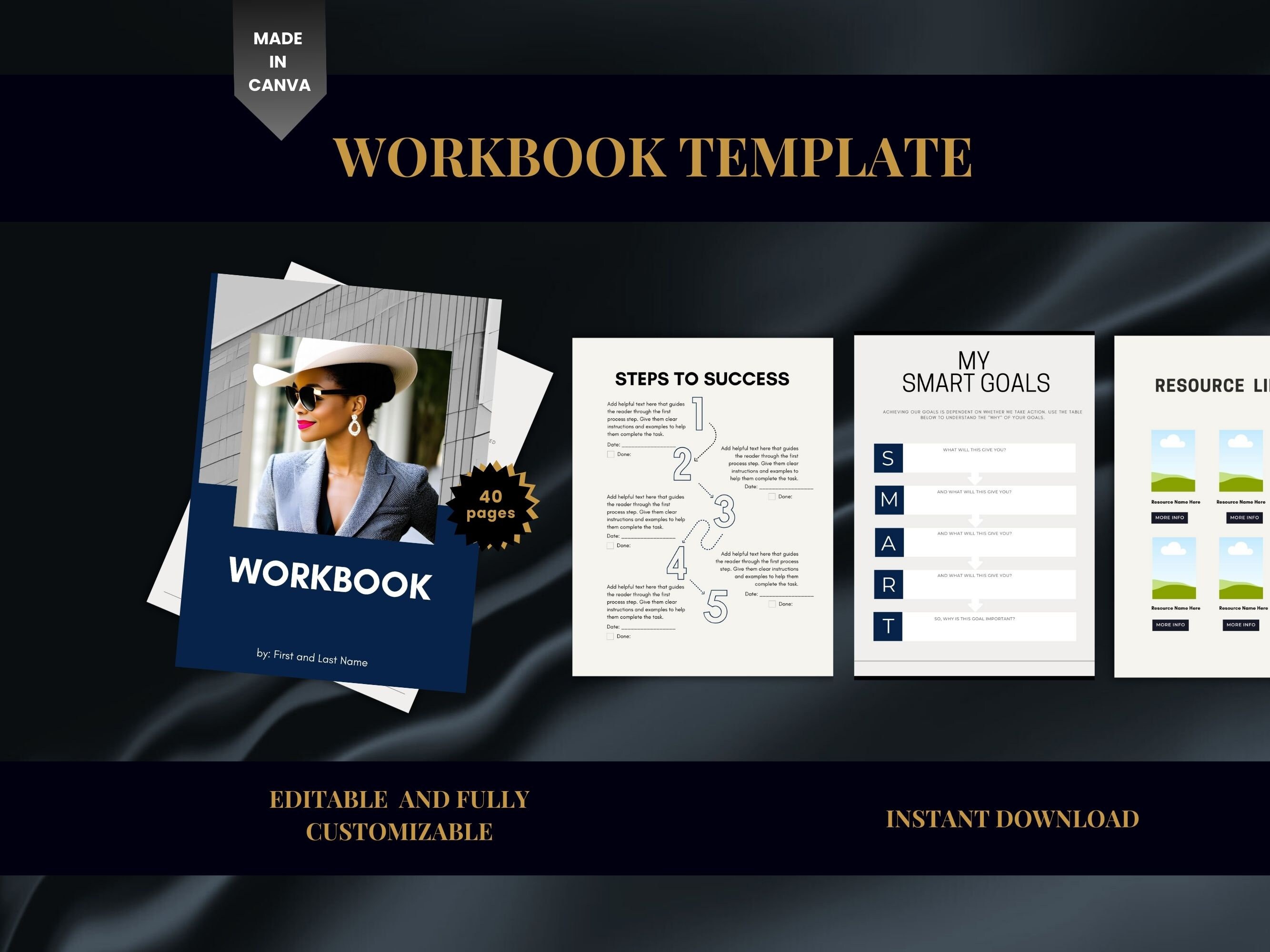 Canva Workbook Template for Business Coaches | Lead Magnet Template ...