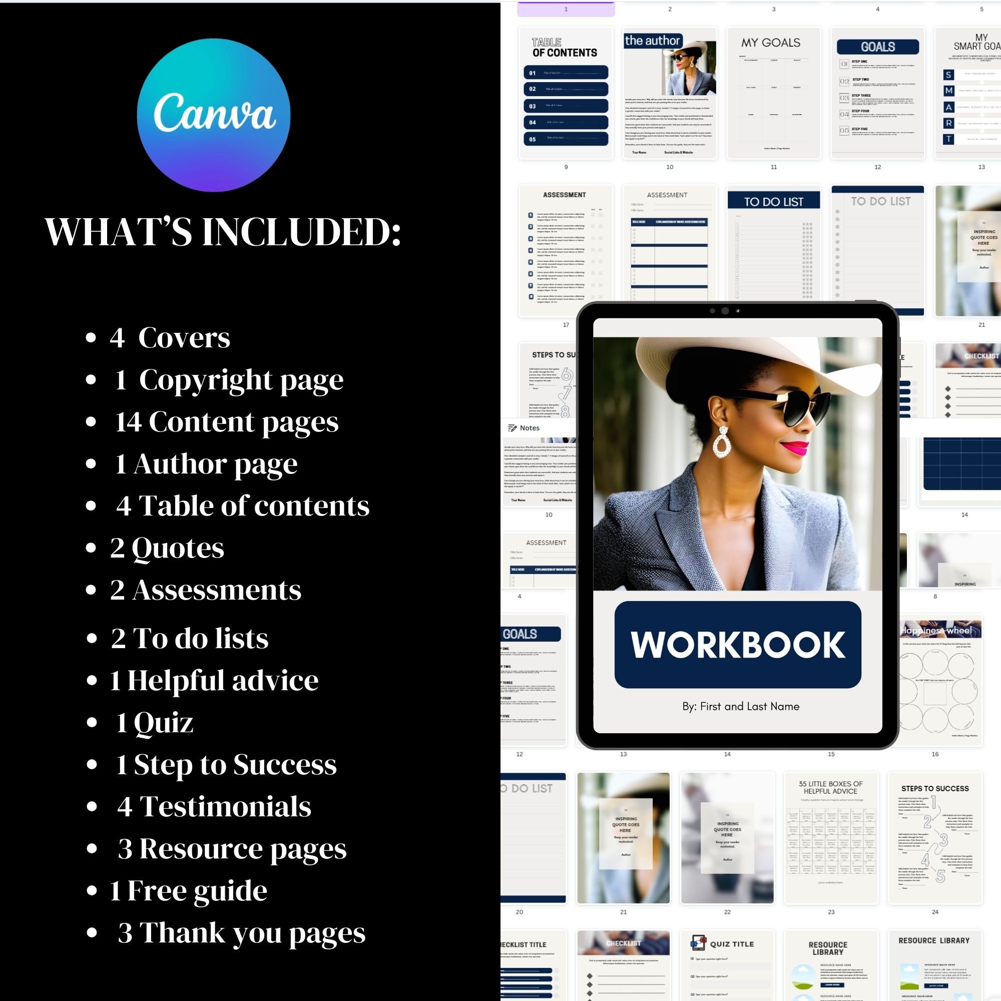 Canva Workbook Template for Business Owners Lead Magnet - Etsy