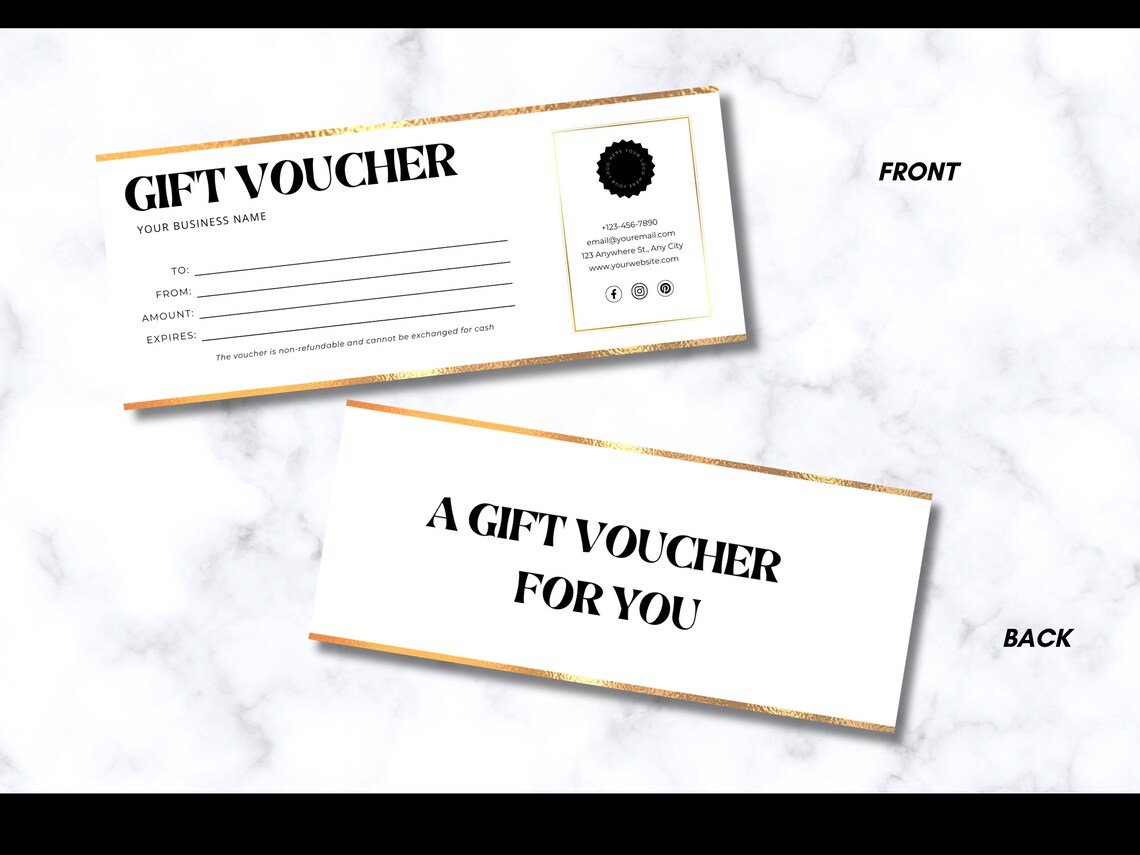 Gift Certificate Template Gift Certificate Editable Gift Voucher ...