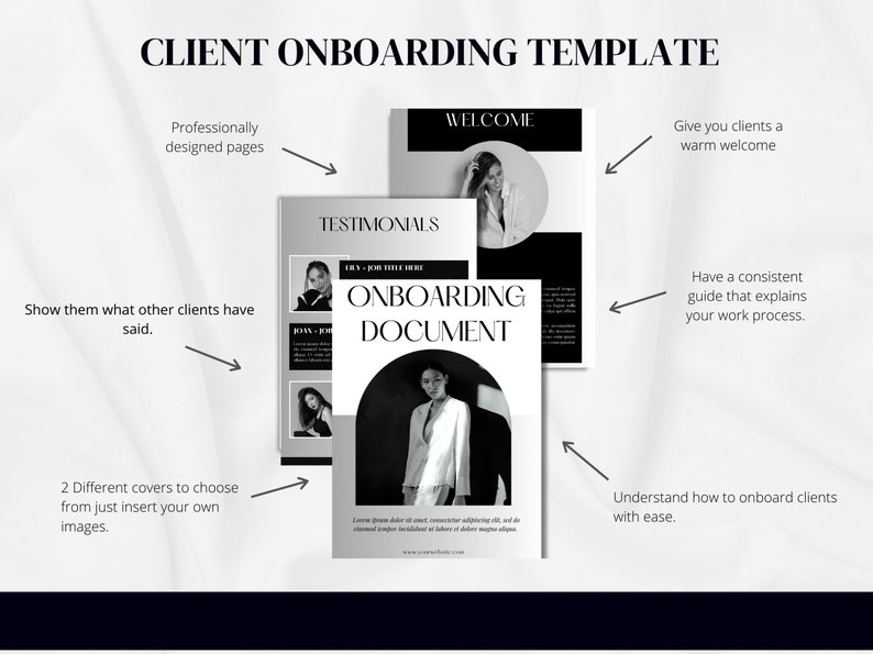 Onboarding Guide for Small Businesses Canva Welcome Packet Onboarding ...