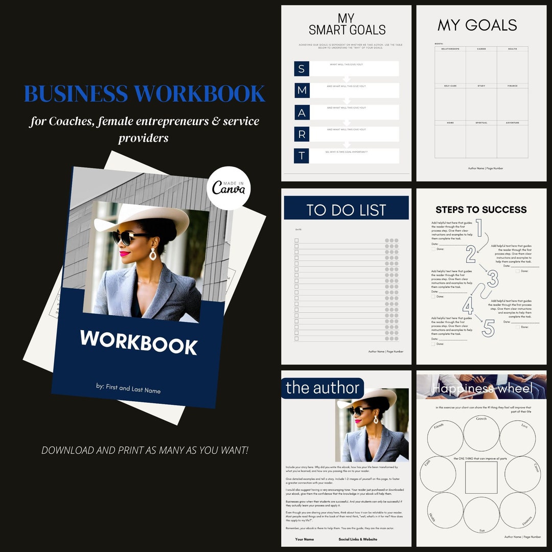 Canva Workbook Template for Business Owners Lead Magnet - Etsy