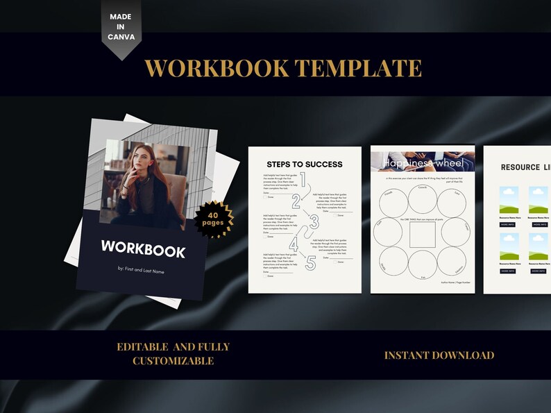 Canva Workbook Template | Build a Workbook| Digital Workbook Template ...