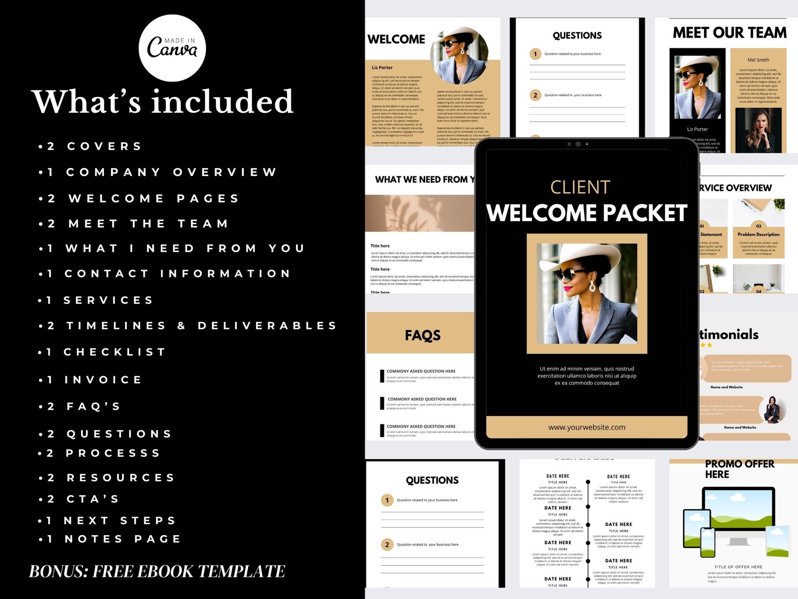 New Client Welcome Pack Template, Onboarding Template, Service Provider Welcome Pack, Business ...