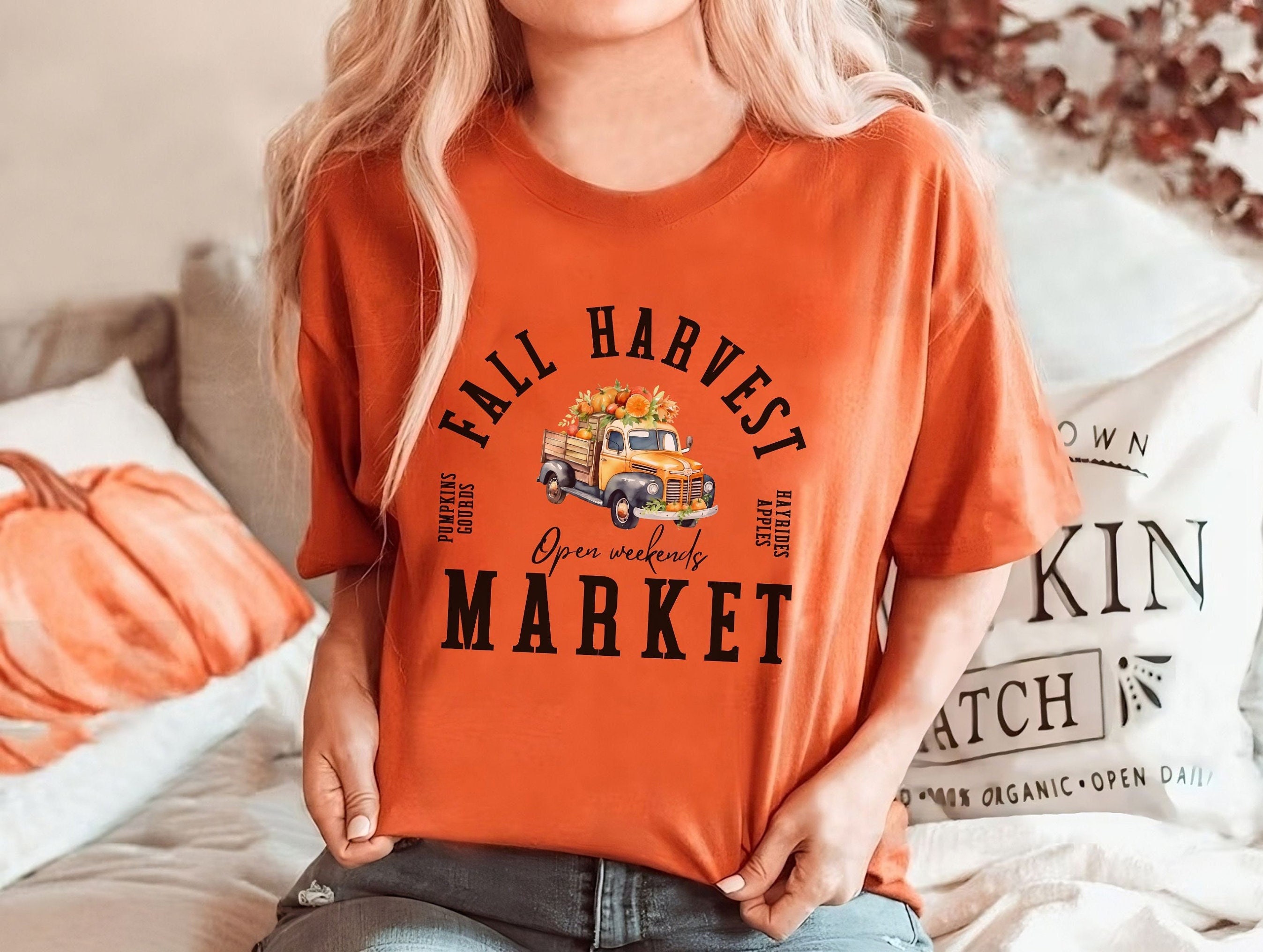 Fall Harvest Svg Png, Harvest Season Svg, Autumn Seasonal Svg, Vintage ...