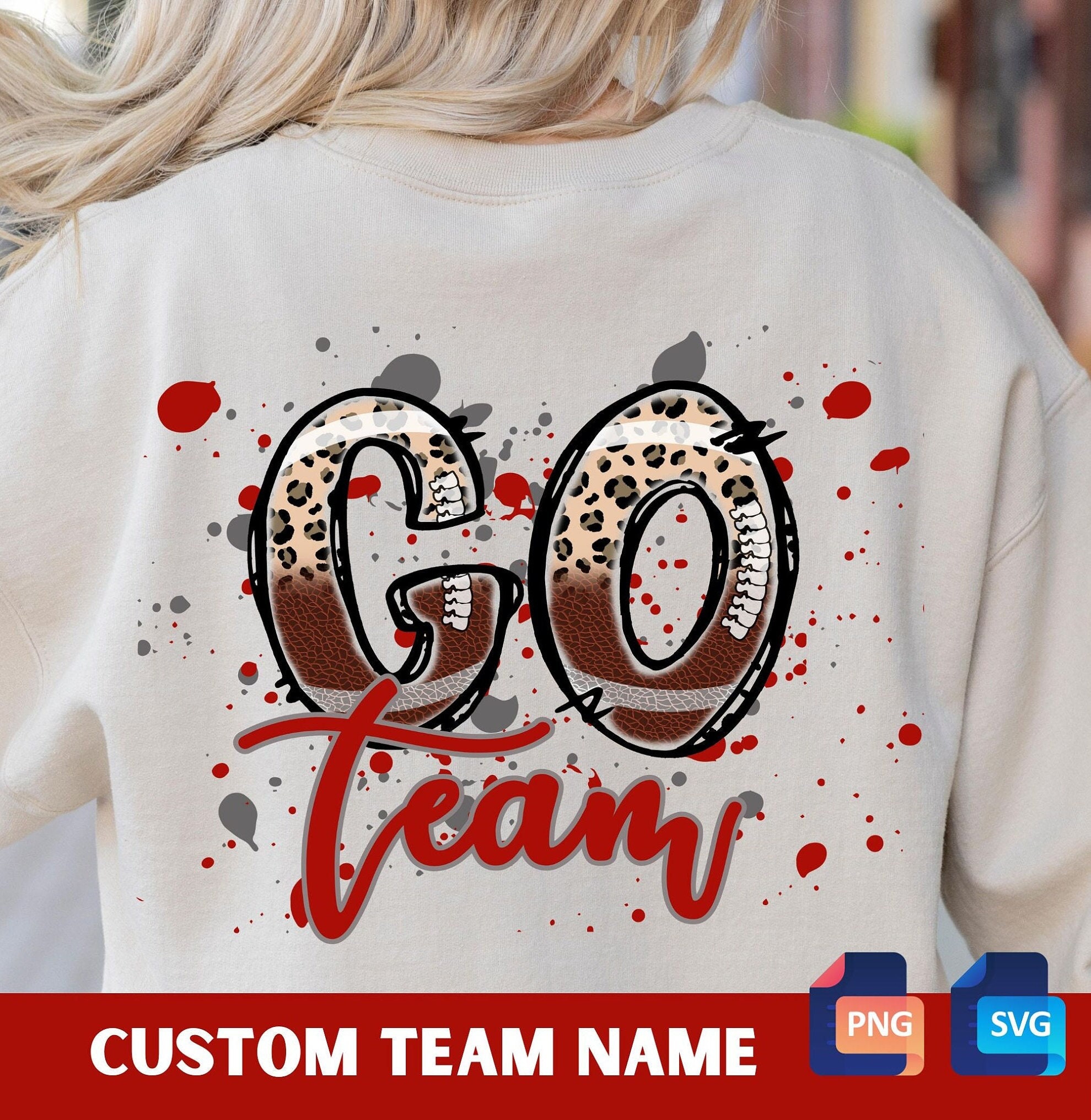 Custom Football SVG PNG Go Football Svg Custom Football Png ...