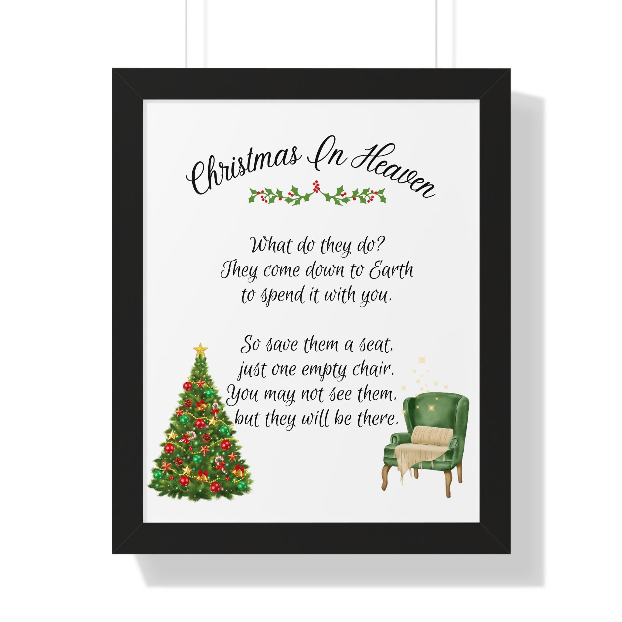 Christmas in Heaven Memorial PNG, Memorial Quotes Printable, Sympathy ...