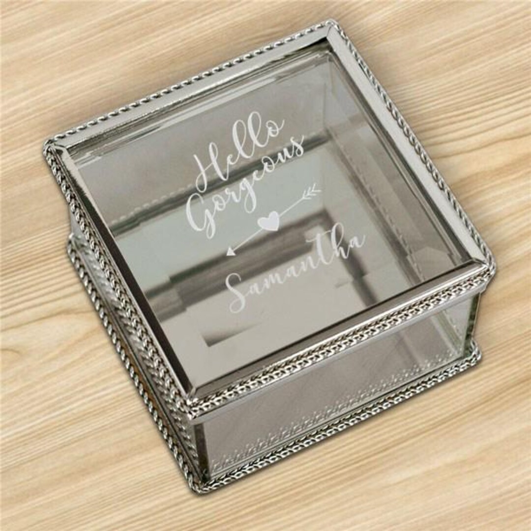 Personalized Hello Gorgeous Jewelry Box, BFF Gifts, Keepsake Boxes ...