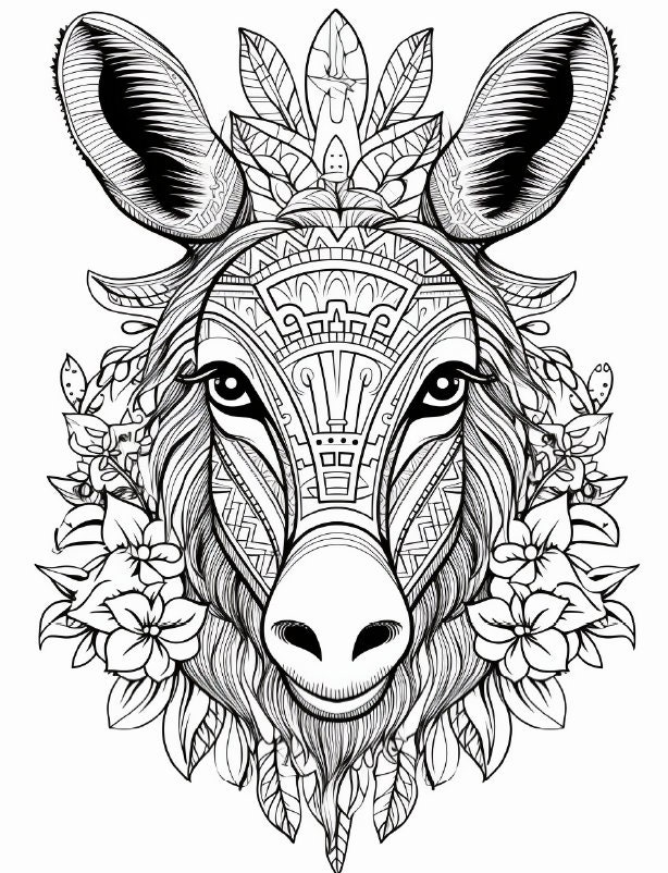 230-animal-mandala-coloring-pages (printable/kdp) - Etsy