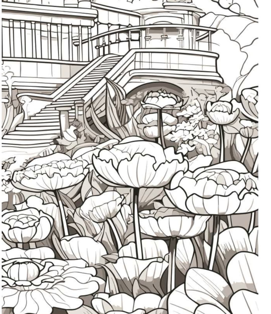 Secret-garden-coloring-pages (printable/kdp) - Etsy