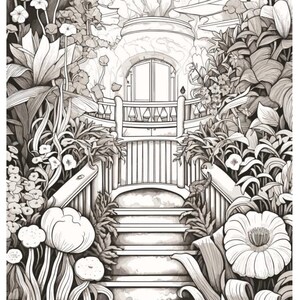 Secret-garden-coloring-pages (printable/kdp) - Etsy