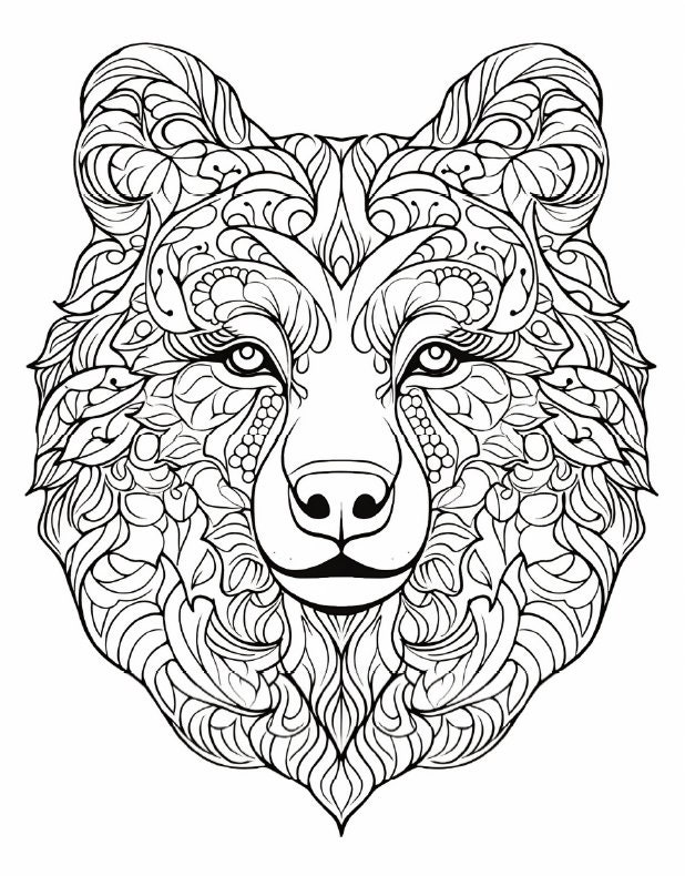 230-animal-mandala-coloring-pages (printable/kdp) - Etsy