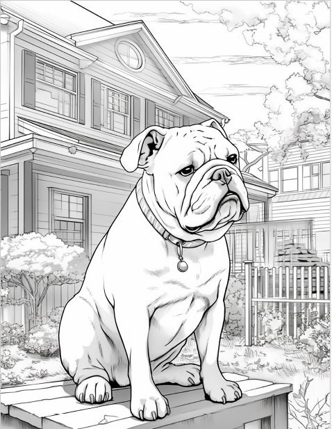 Realistic Dog Coloring Pages (printable/kdp) - Etsy