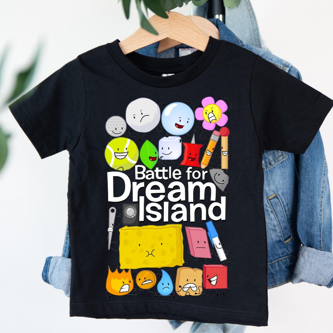 Battle for Dream Island Shirt, BFDI SHIRT, Children's Gaming T-shirt ...