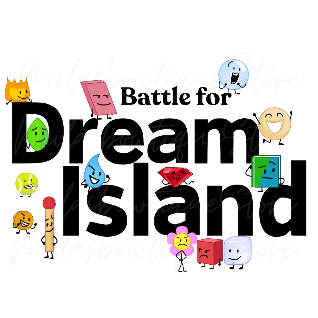 Buy Battle for Dream Island PNG, BFDI SVG, Children's Gaming, Gaming ...