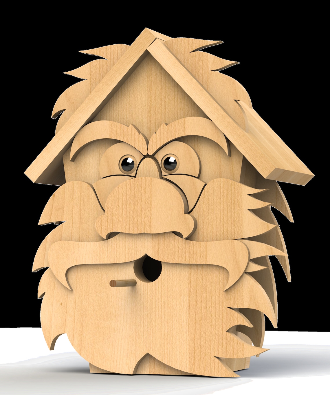 Cedar Men DIY Birdhouse Plans - CNC Router DXF, Birdhouse Plans, Modern ...