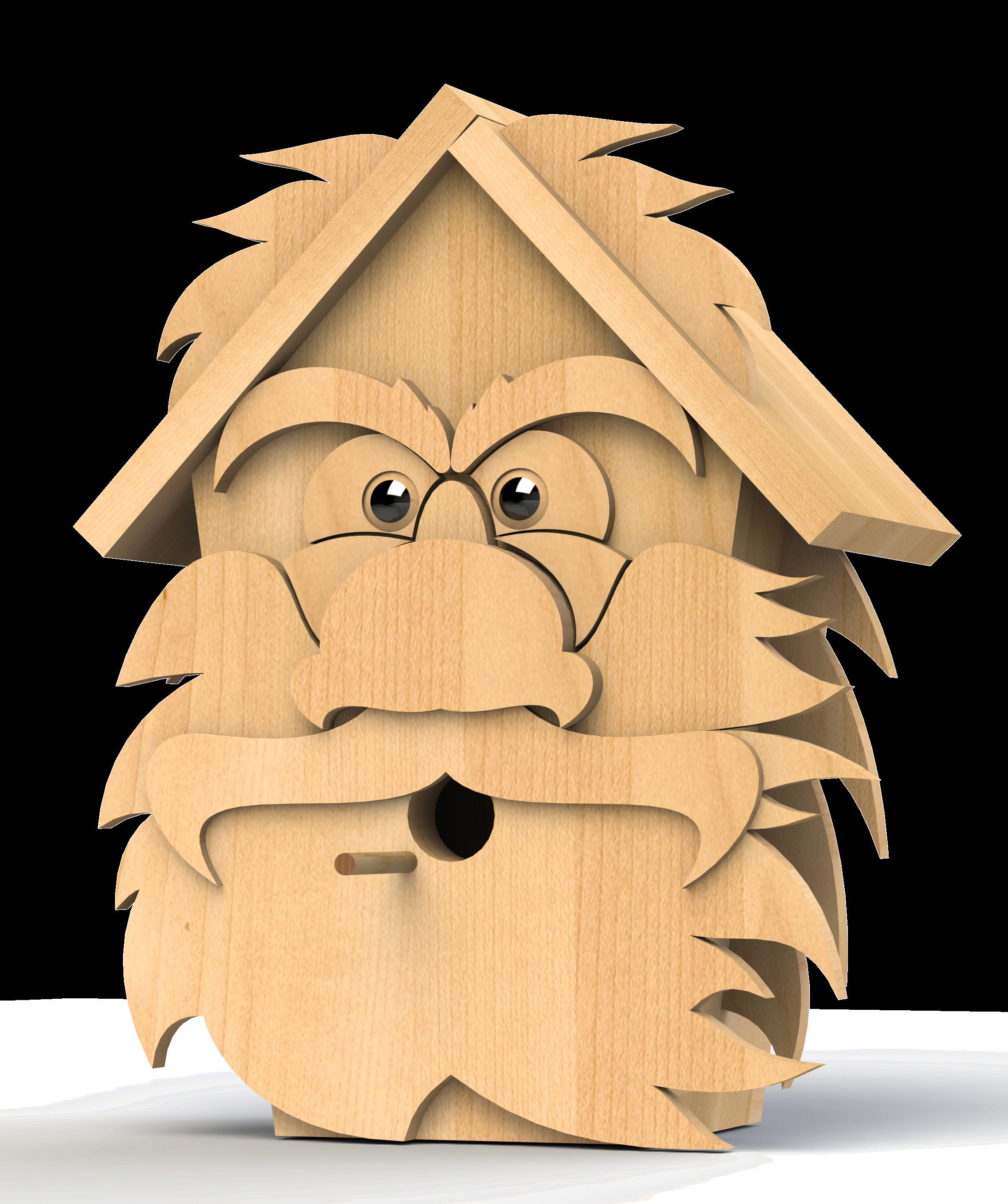 Cedar Men DIY Birdhouse Plans - CNC Router DXF, Birdhouse Plans, Modern ...