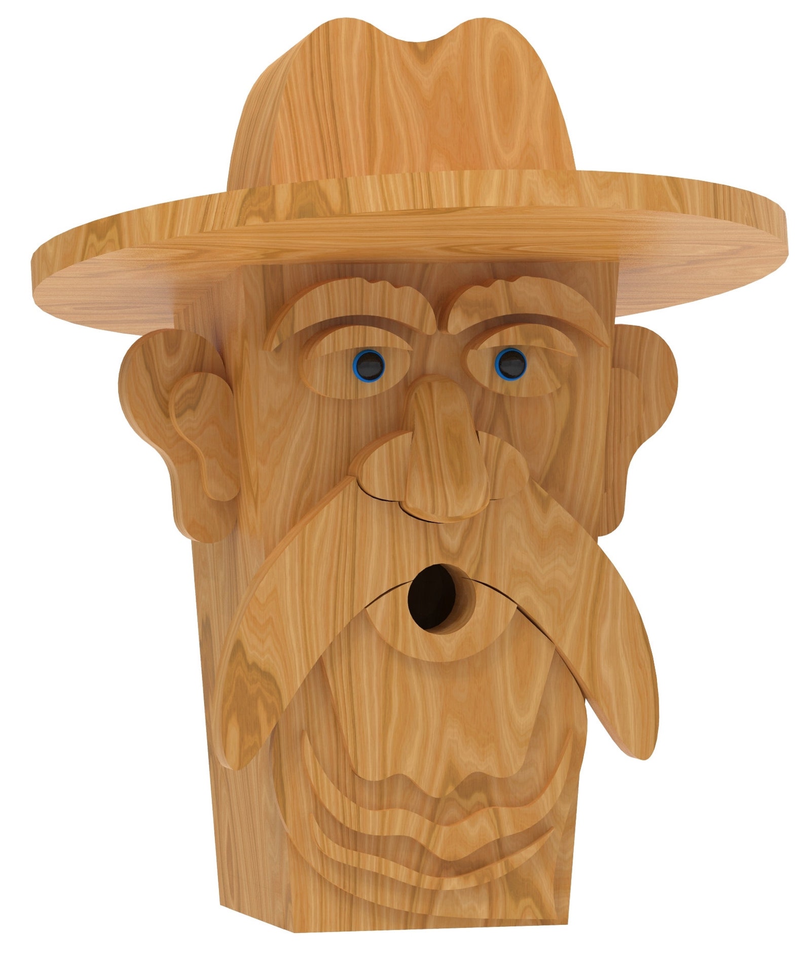 Cowboy DIY Birdhouse Plans - CNC Router DXF, Birdhouse Plans, Modern ...