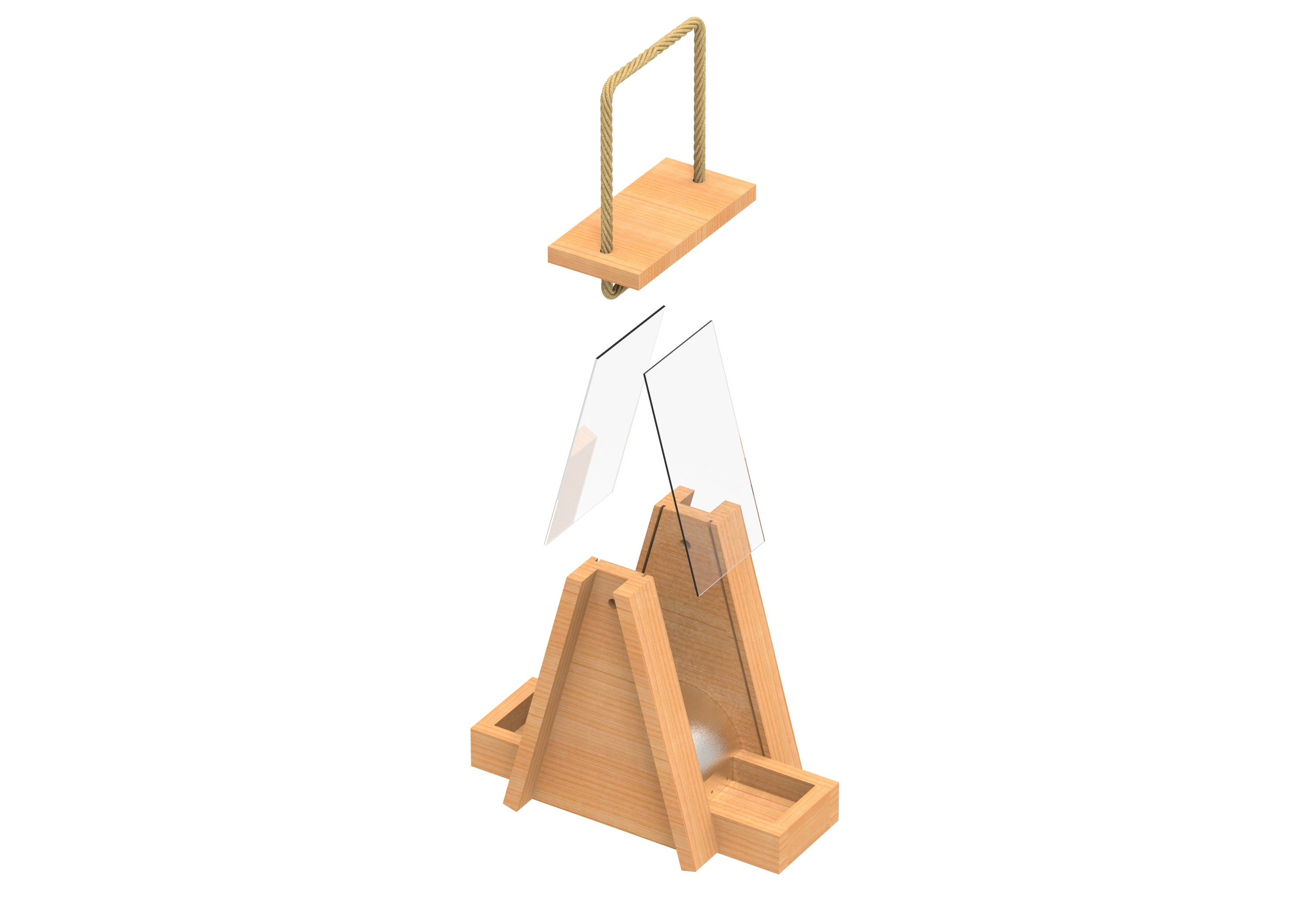 Cedar Rabbit Bird Feeder Plans - CNC Router DXF Cut Files, Woodcraft ...