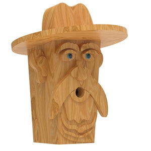 Cowboy DIY Birdhouse Plans - CNC Router DXF, Birdhouse Plans, Modern ...