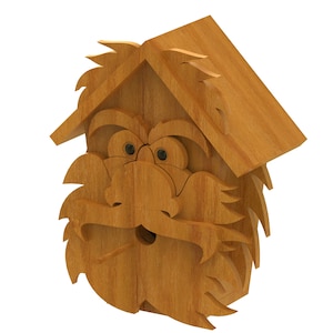 Cedar Men DIY Birdhouse Plans - CNC Router DXF, Birdhouse Plans, Modern ...