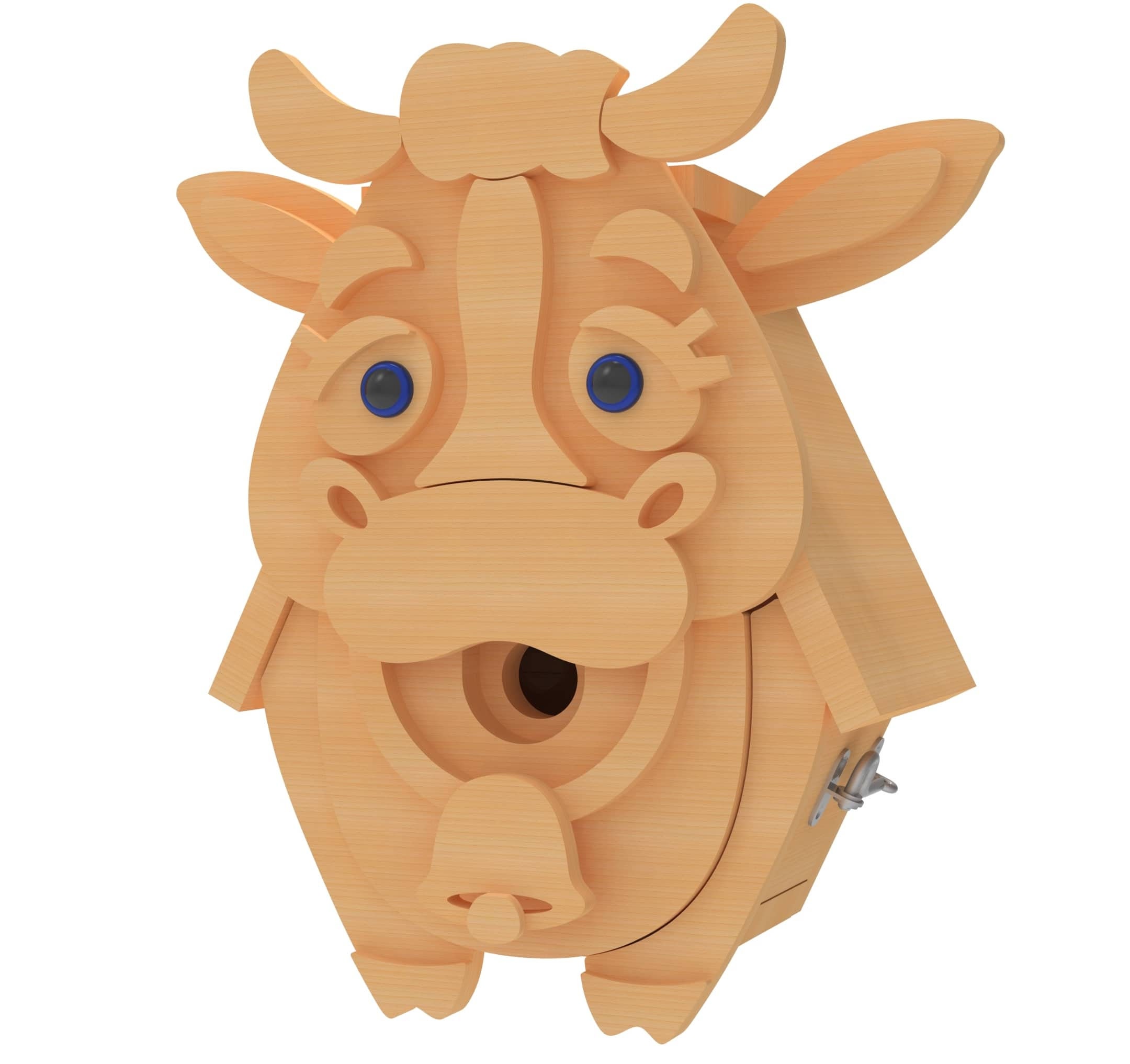 Cow DIY Birdhouse Plans - CNC Router SVG, Birdhouse Scroll Saw Patterns ...