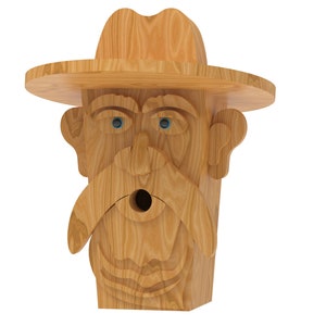 Cowboy DIY Birdhouse Plans - CNC Router DXF, Birdhouse Plans, Modern ...