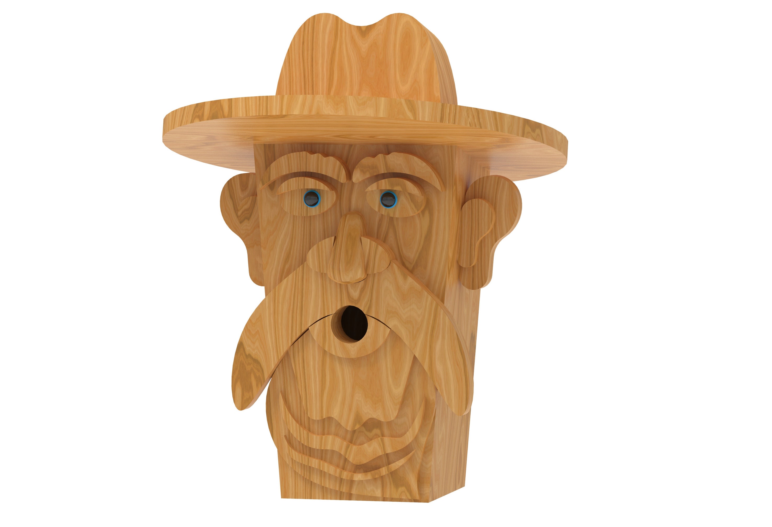 Cowboy DIY Birdhouse Plans - CNC Router DXF, Birdhouse Plans, Modern ...