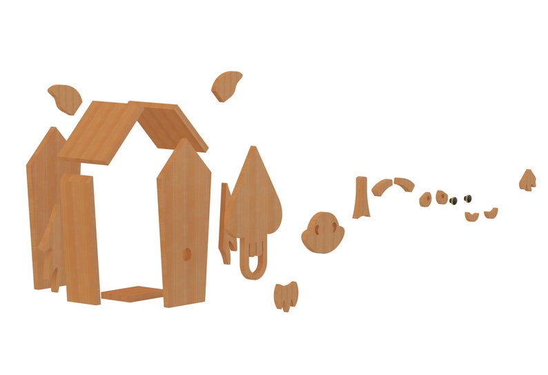 Horse DIY Birdhouse Plans - CNC Router DXF, Birdhouse Plans, Modern ...