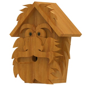 Cedar Men DIY Birdhouse Plans - CNC Router DXF, Birdhouse Plans, Modern ...