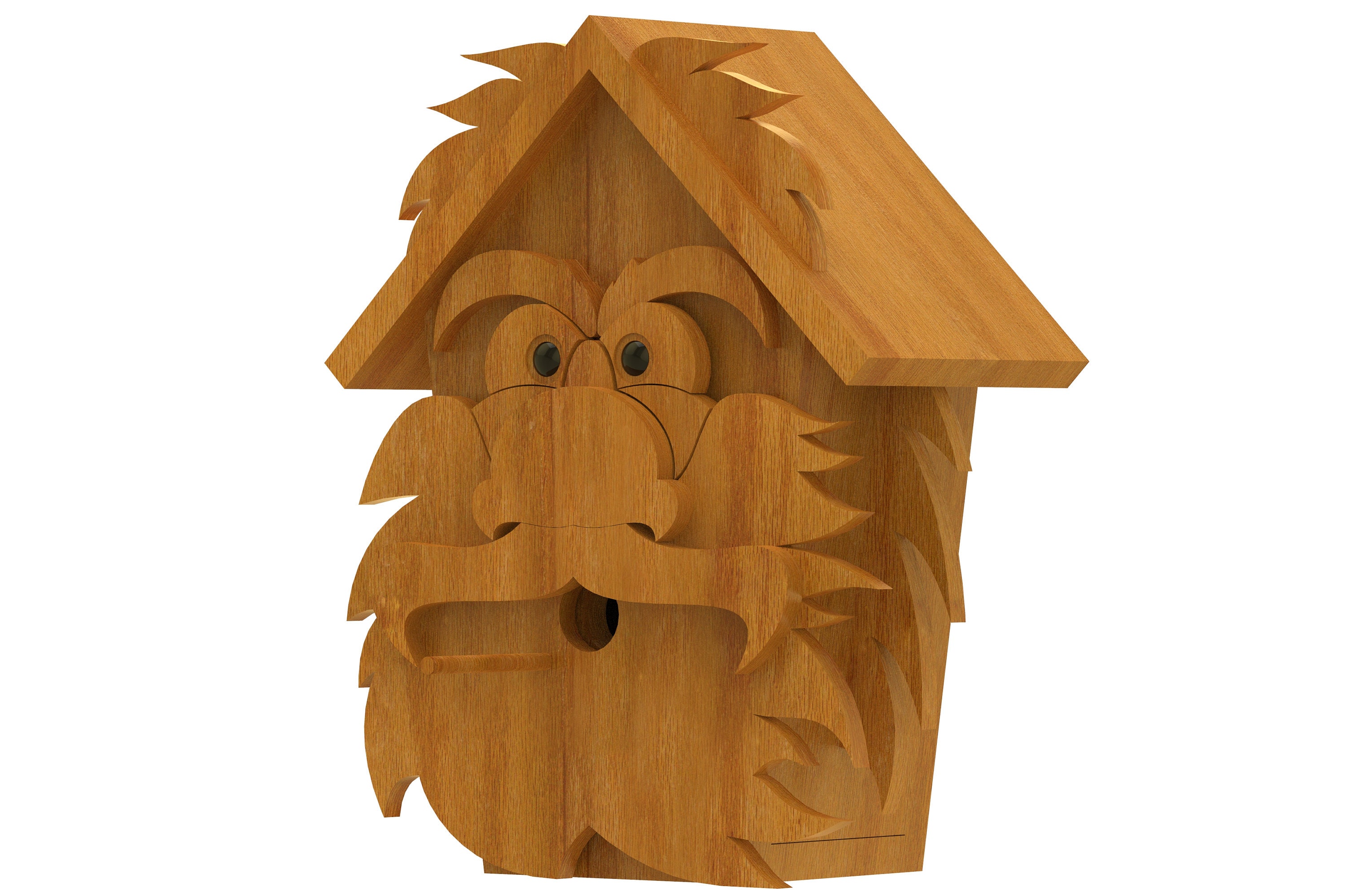 Cedar Men DIY Birdhouse Plans - CNC Router DXF, Birdhouse Plans, Modern ...