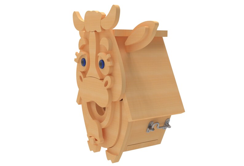 Cow DIY Birdhouse Plans - CNC Router SVG, Birdhouse Scroll Saw Patterns ...