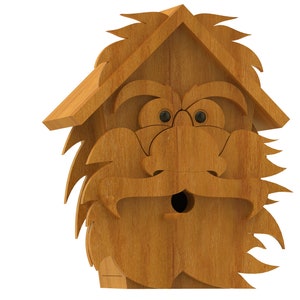 Cedar Men DIY Birdhouse Plans - CNC Router DXF, Birdhouse Plans, Modern ...