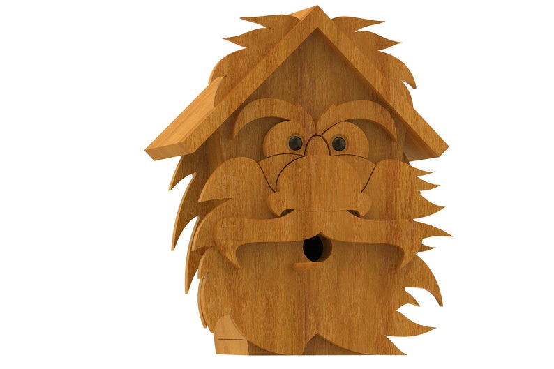 Cedar Men DIY Birdhouse Plans - CNC Router DXF, Birdhouse Plans, Modern ...