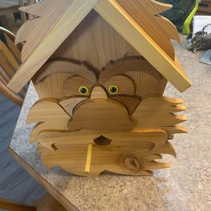 Cedar Men DIY Birdhouse Plans - CNC Router DXF, Birdhouse Plans, Modern ...