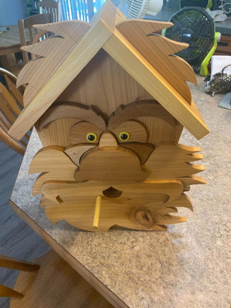 Cedar Men DIY Birdhouse Plans - CNC Router DXF, Birdhouse Plans, Modern ...