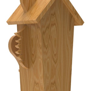 The Wolf DIY Birdhouse Plans - CNC Router DXF, Birdhouse Plans, Modern ...