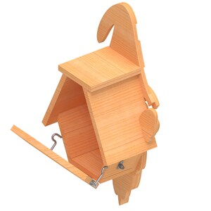 The Gnome DIY Birdhouse Plans - CNC Router DXF, Birdhouse Plans, Modern ...