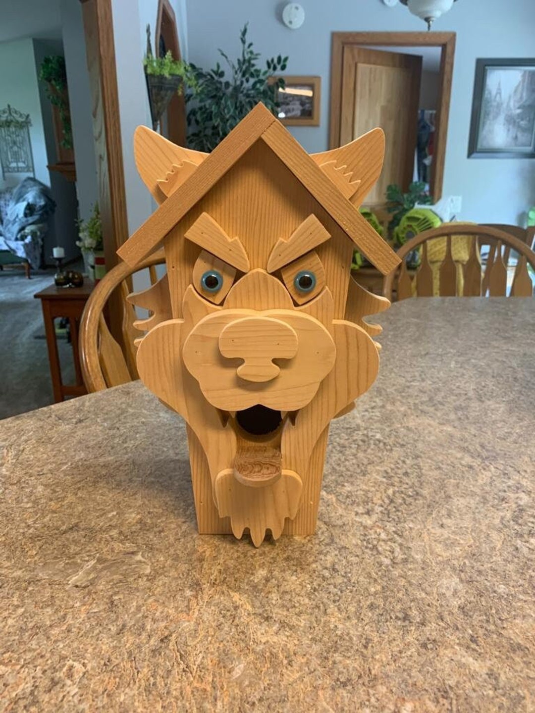 The Wolf DIY Birdhouse Plans - CNC Router DXF, Birdhouse Plans, Modern ...