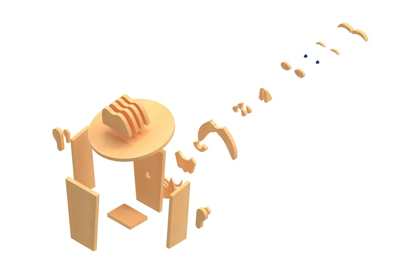 Cowboy DIY Birdhouse Plans - CNC Router DXF, Birdhouse Plans, Modern ...