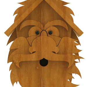 Cedar Men DIY Birdhouse Plans - CNC Router DXF, Birdhouse Plans, Modern ...