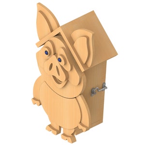 Pig DIY Birdhouse Plans - CNC Router DXF, Birdhouse Plans, Modern ...