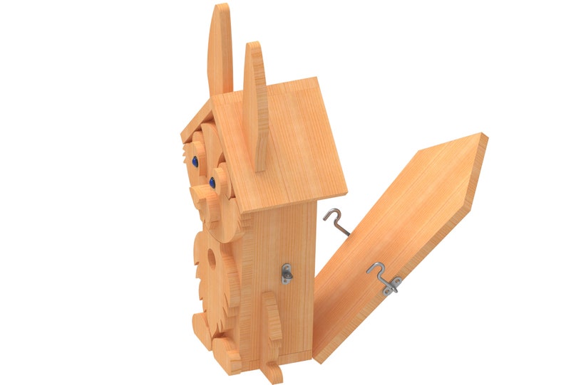 Tall Rabbit Diy Birdhouse Plans - Includes CNC Router DXF, Birdhouse ...