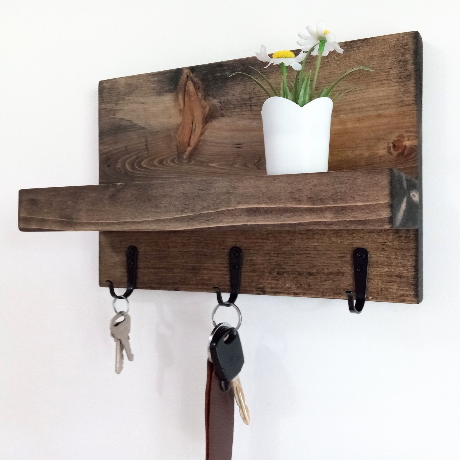 Key Holder Shelf, Minimalist Key Hanger - Etsy