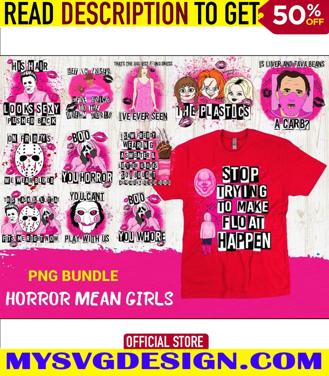 Ghost Face Boo You Whore Mean Girls Pink Png Ghost Face - Etsy