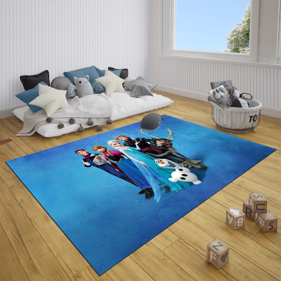 Elsa Rug, Anna Rug, Frozen Rug, Kids Room Rug, Girl Room Rug, Popular ...