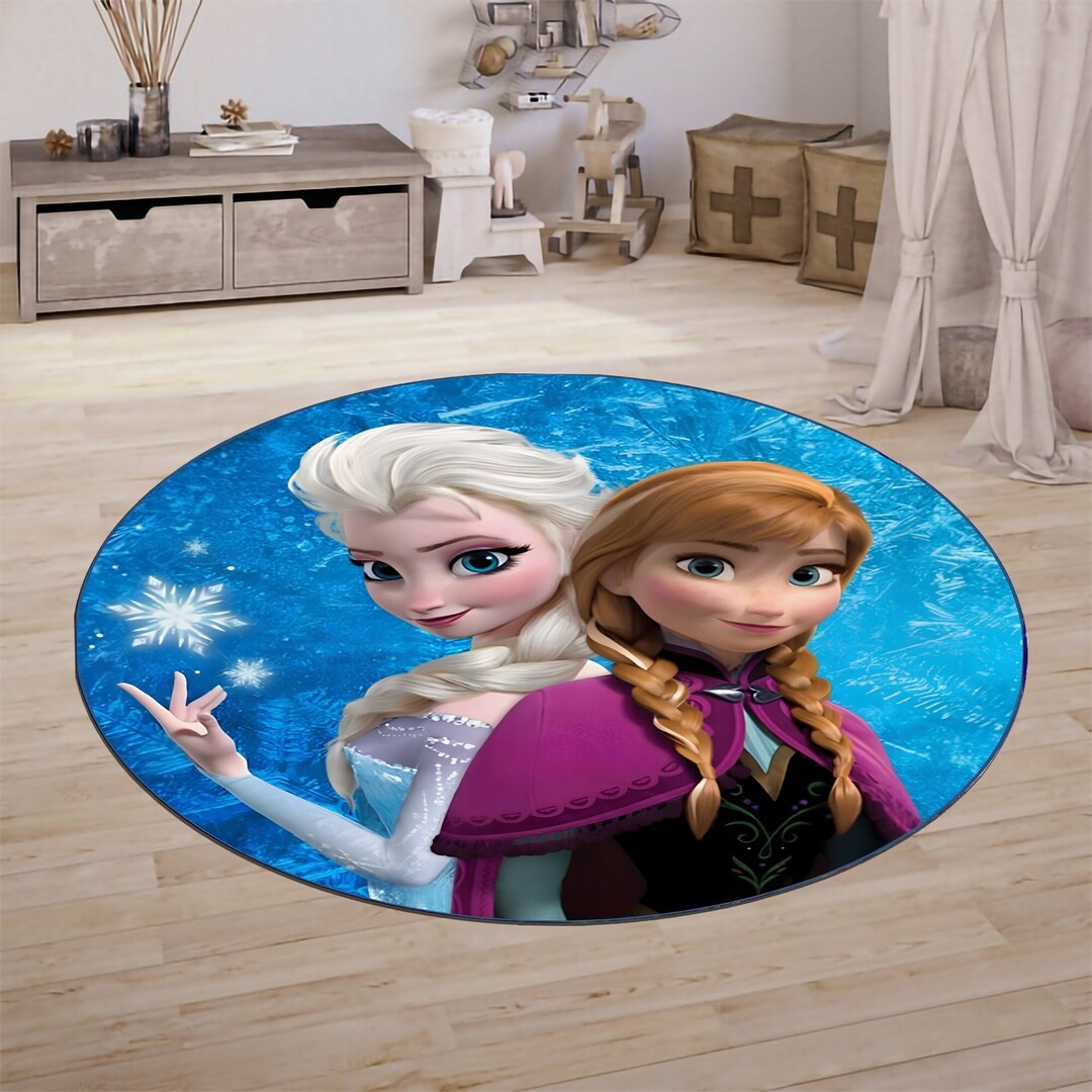 Elsa Anna Olaf Rug,elsa Rug, Anna Rug, Frozen Rug, Kids Room Rug, Girl ...